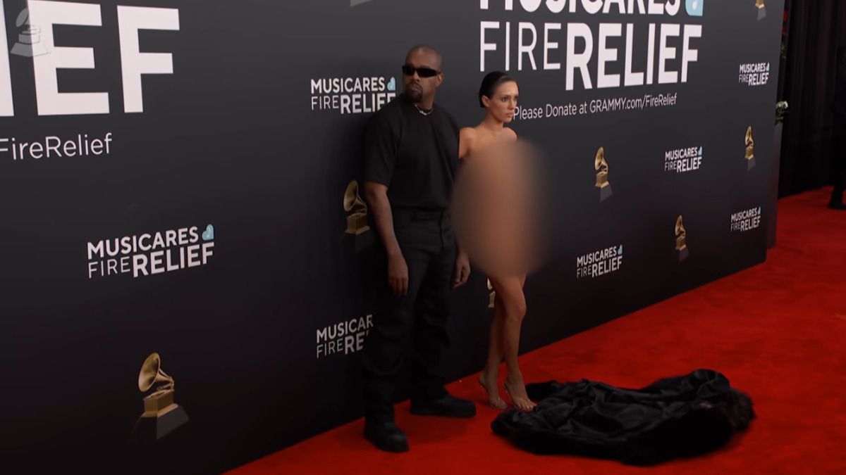Were Kanye West And Naked Wife Escorted Out Of The Grammys